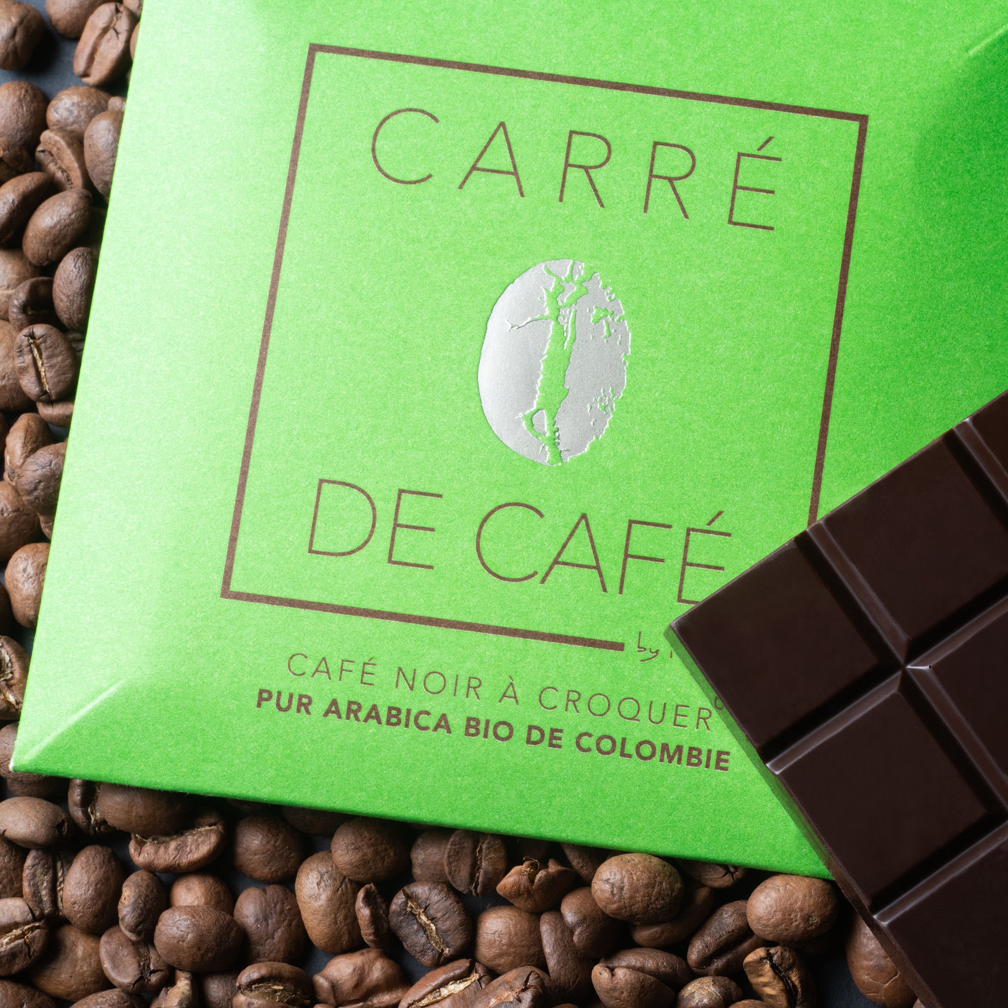 Carré de Café® Colombie Bio : une tablette de café à croquer